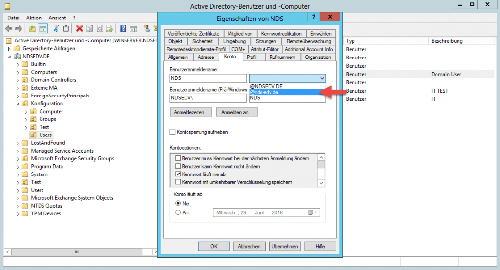 Server 2012 - UPN Suffix hinzufügen - Der Windows Papst - IT Blog Walter