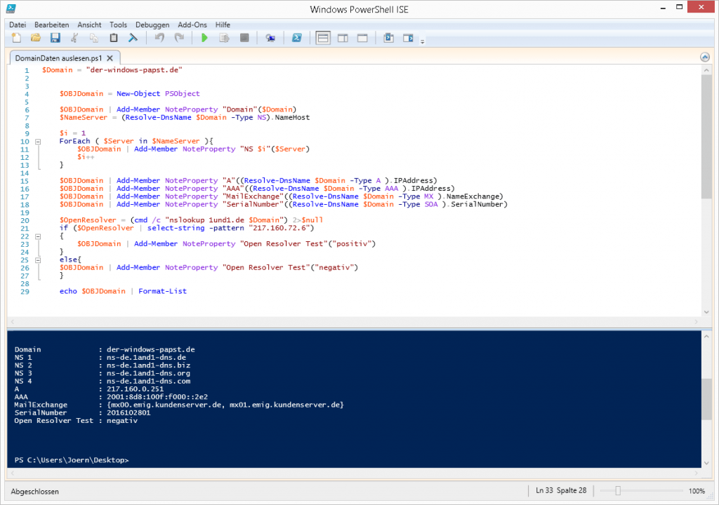 Powershell - Domain Informationen auslesen Whois - Der Windows Papst ...