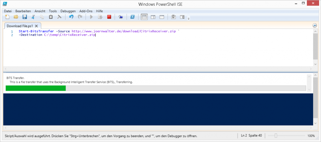 Powershell - Datei Download mit Bits - Der Windows Papst - IT Blog Walter