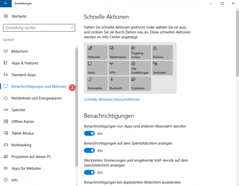 Windows 10 - Kacheln im Benachrichtigungscenter anpassen - Der Windows ...