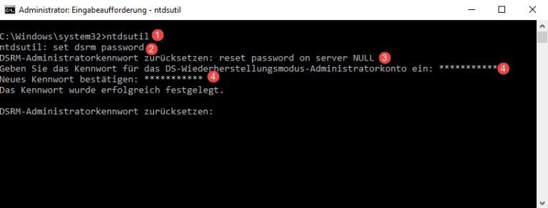 Active Directory Wiederherstellungskennwort zurücksetzen - Der Windows ...
