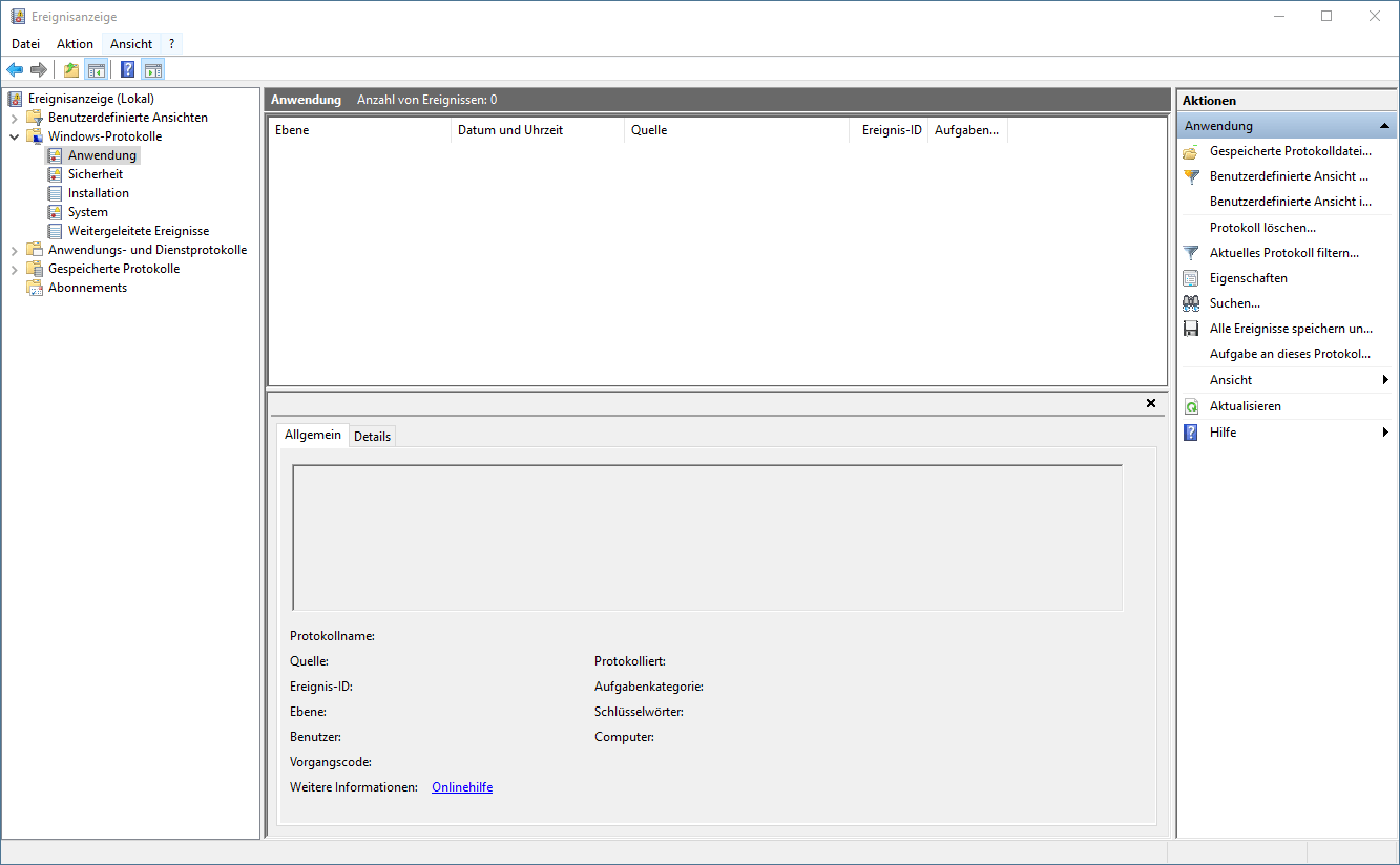 Windows Events anzeigen und alle löschen - Der Windows Papst - IT Blog ...
