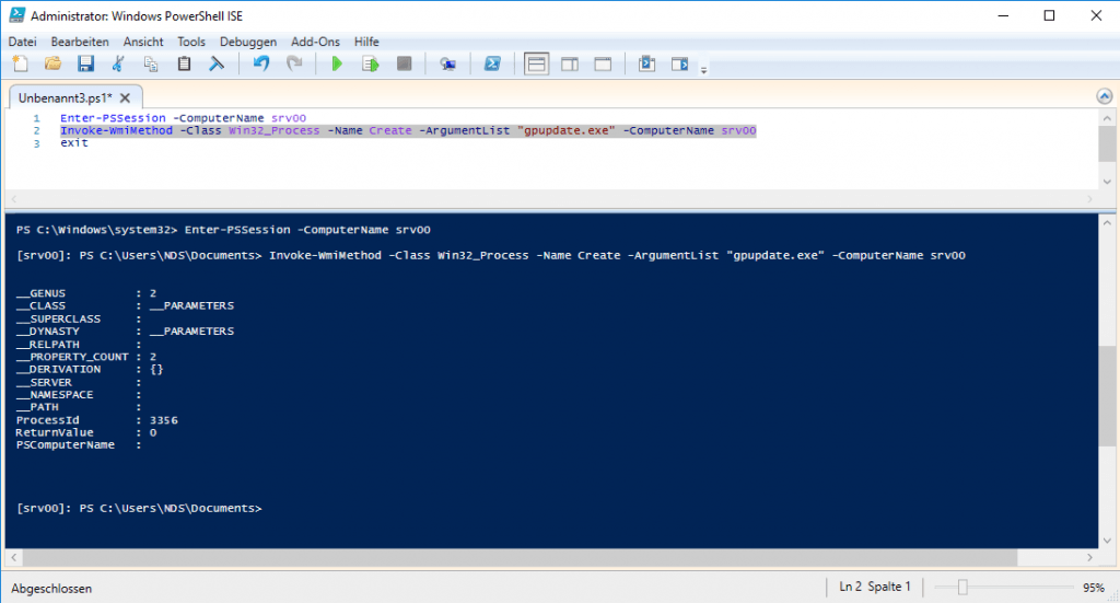 PS AD - Invoke GPUPDATE - Der Windows Papst - IT Blog Walter