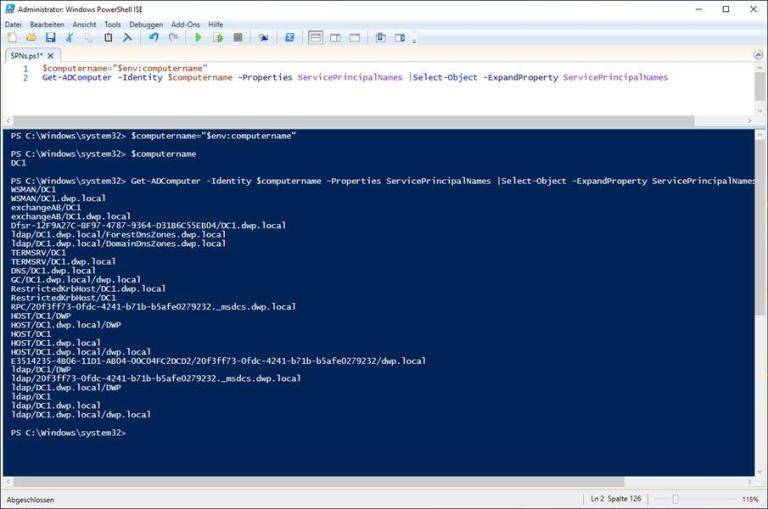Powershell SPN anlegen entfernen ersetzen - Der Windows Papst - IT Blog Walter