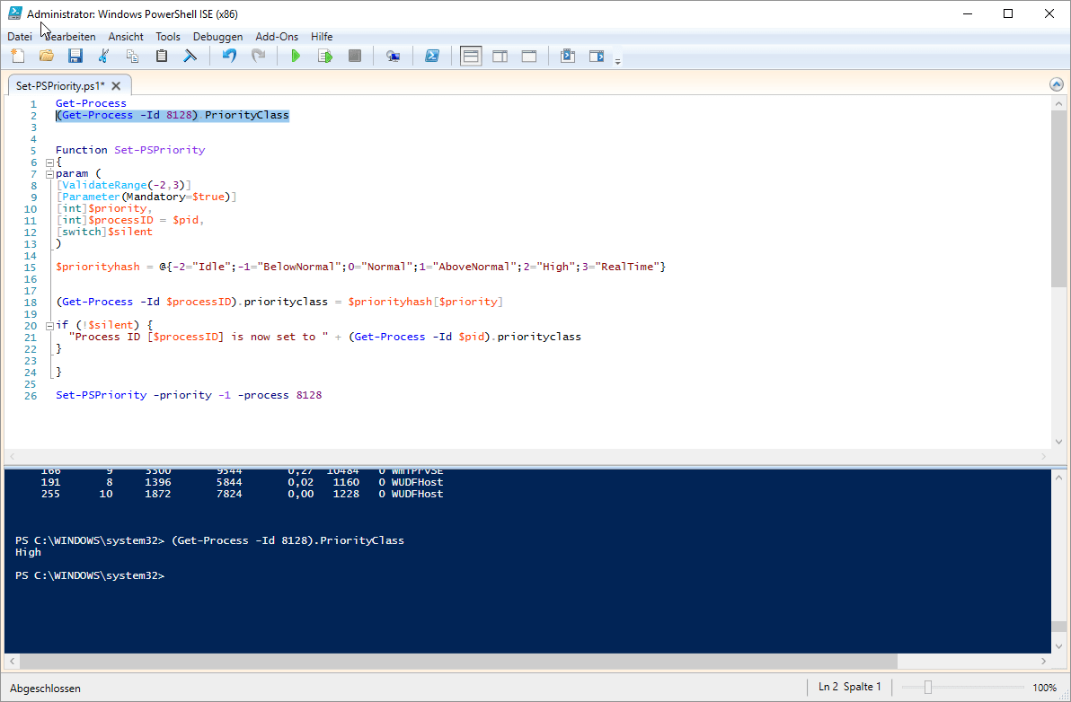 Powershell Prozess Priorität festlegen - Der Windows Papst - IT Blog Walter