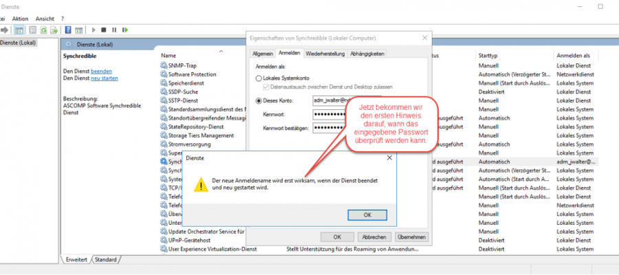 Change Service Account Error 1069 - Der Windows Papst - IT Blog Walter