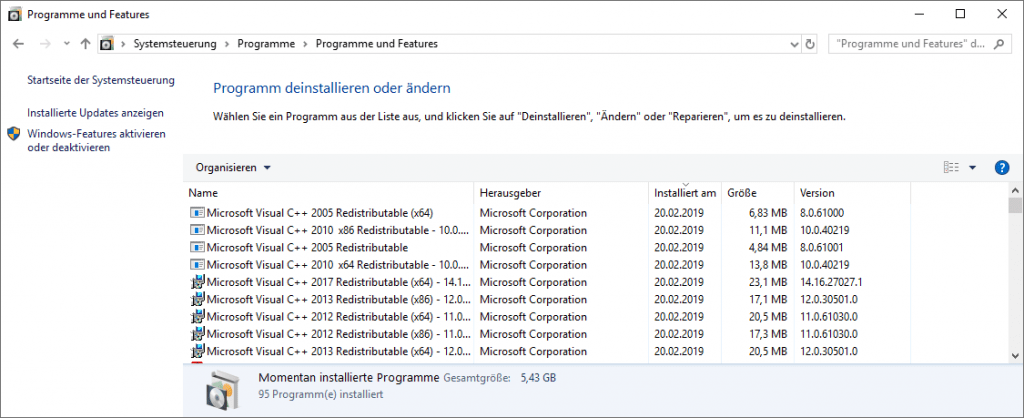 Download und Installation von Microsoft Visual C++ Redistributable ...