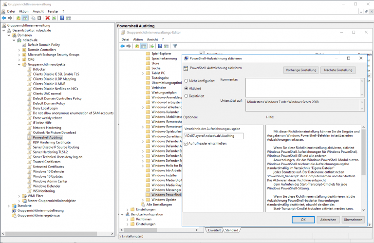 Windows Powershell-Aufzeichnung per GPO einrichten - Der Windows Papst ...