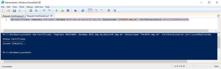 Zertifikatsanfrage über die Powershell - Der Windows Papst - IT Blog Walter