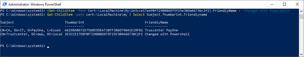 Change Friendly Name of Certificate - Der Windows Papst - IT Blog Walter