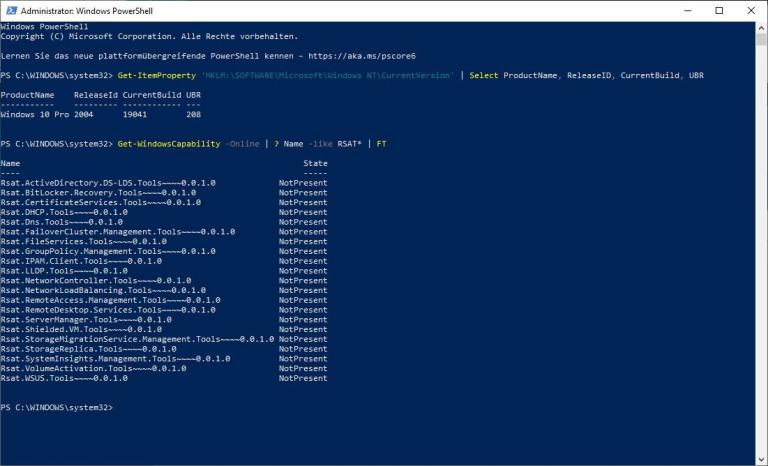 Windows 10 v1903 Install RSAT Tools - Der Windows Papst - IT Blog Walter
