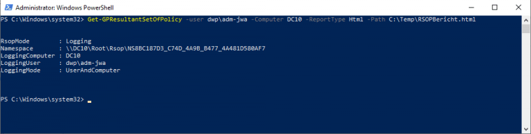 RSOP mit der Powershell - Der Windows Papst - IT Blog Walter