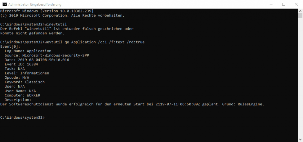 Microsoft wevtutil richtig einsetzen - Der Windows Papst - IT Blog Walter