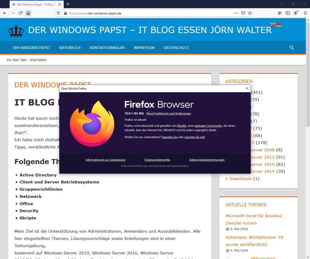 Firefox blockiert http - Der Windows Papst - IT Blog Walter