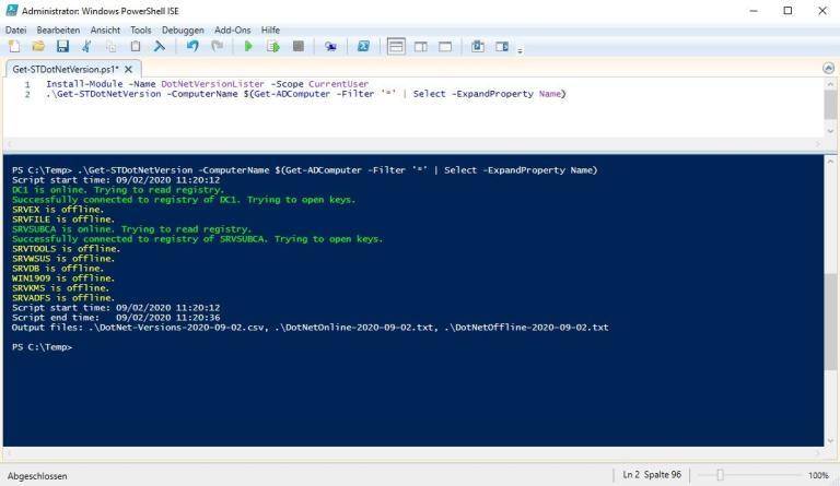 .NET Version abfragen - Der Windows Papst - IT Blog Walter