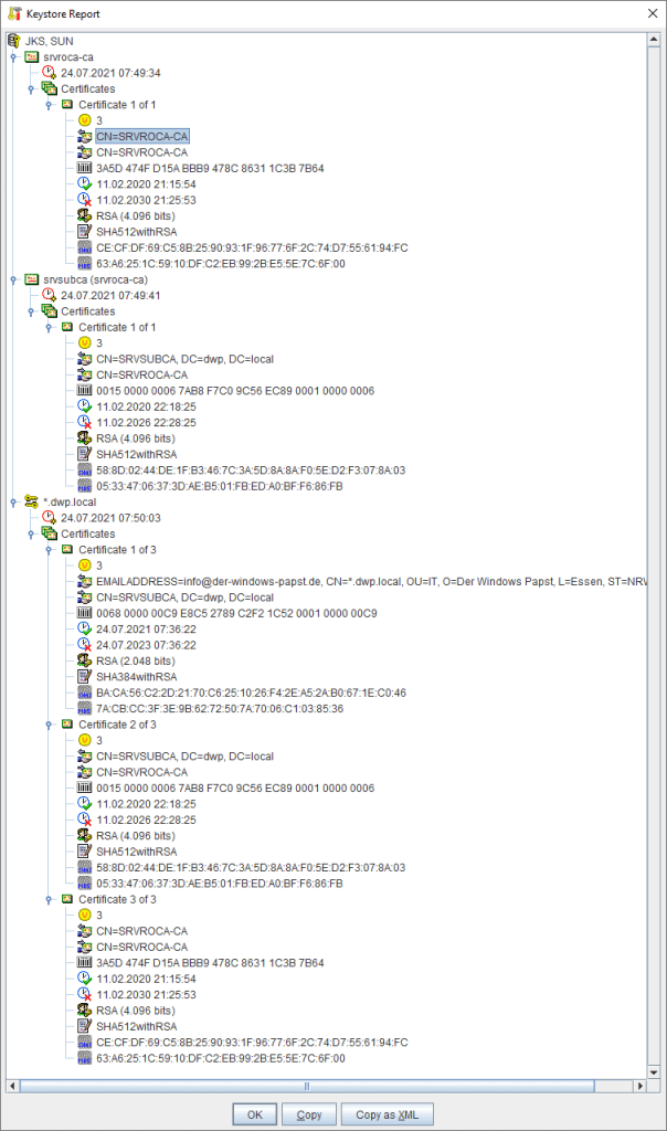 Portecle Java Keystore Manager - Der Windows Papst - IT Blog Walter