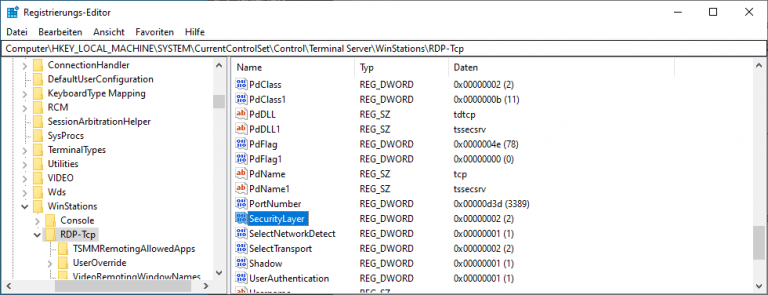 RDP NLA Encryption Level Security Layer - Der Windows Papst - IT Blog ...