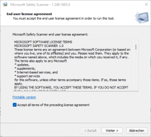 Microsoft Safety Scanner (MSERT) entfernt Malware - Der Windows Papst ...