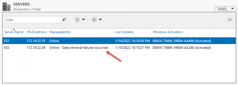 Clusternodes Online Data retrieval failures occured - Der Windows Papst - IT Blog Walter