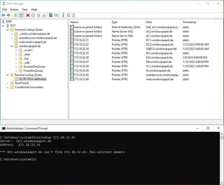 Missing DNS PTR Records - Der Windows Papst - IT Blog Walter