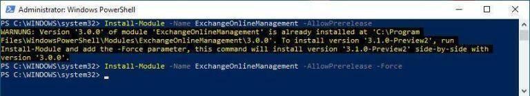 Exchange Online PowerShell v3 - Der Windows Papst - IT Blog Walter