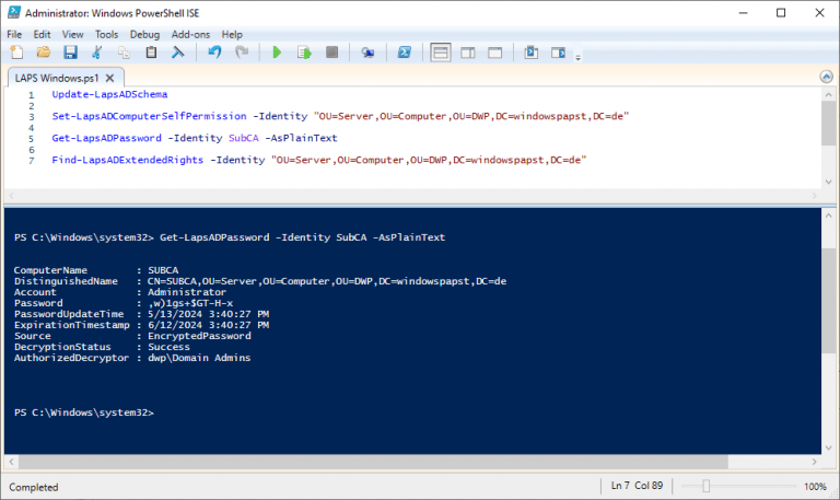 Windows LAPS Active Directory - Der Windows Papst - IT Blog Walter