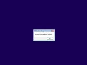 Windows Server installation has failed Server 2025 VMware Workstation ...