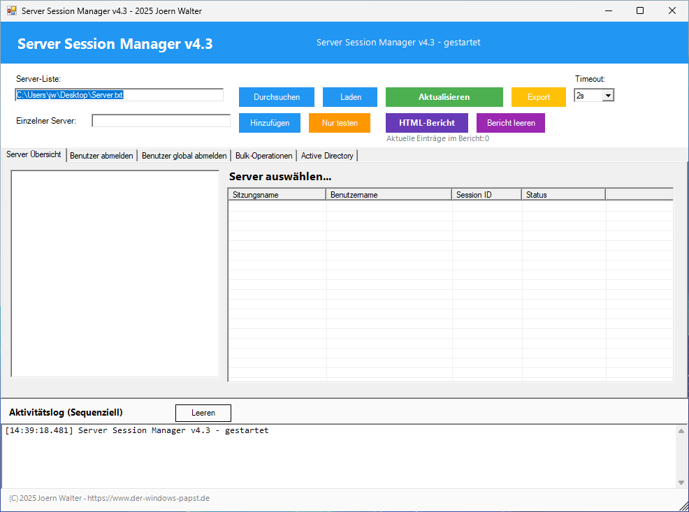 Windows Server Session Manager - Der Windows Papst - IT Blog Walter
